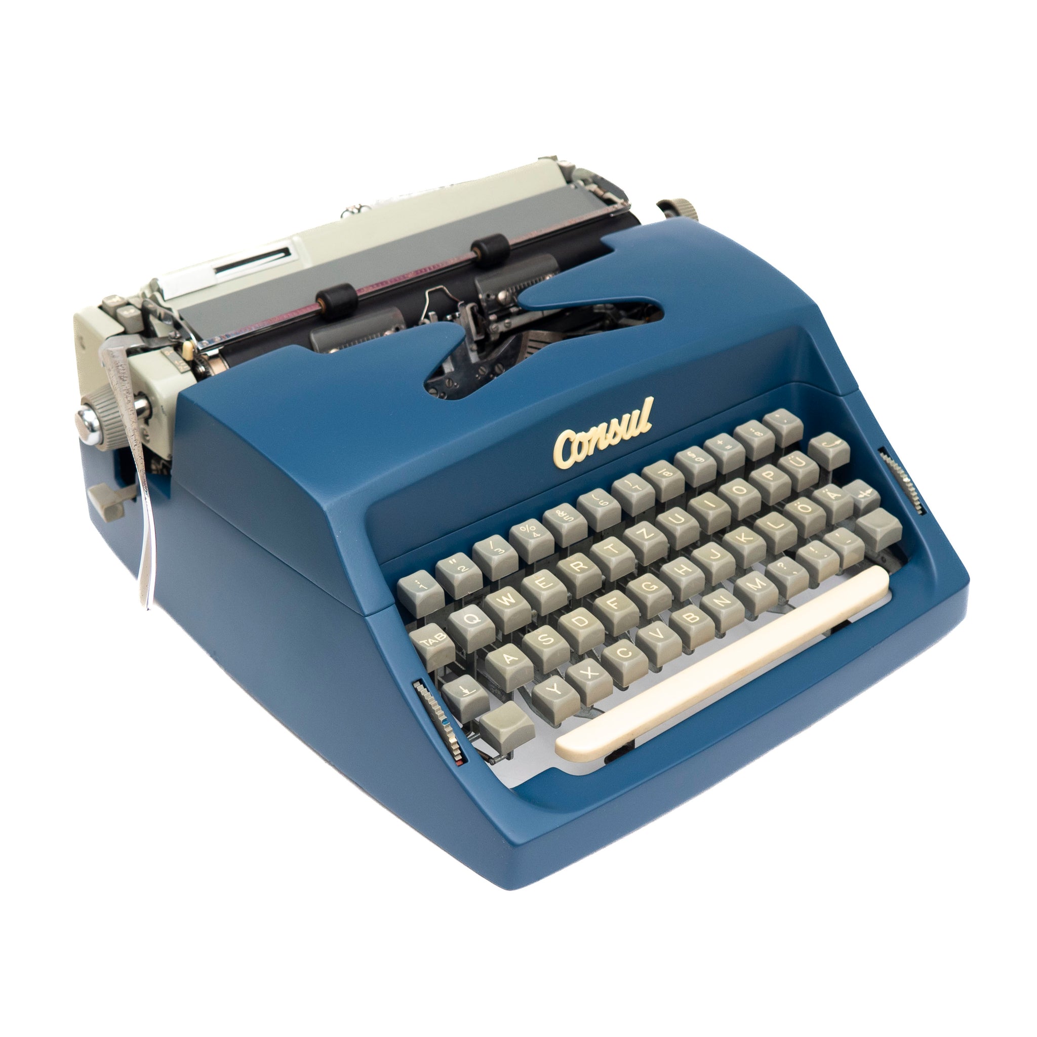 Dark Blue Typewriter Consul - Blackbird Typewriters