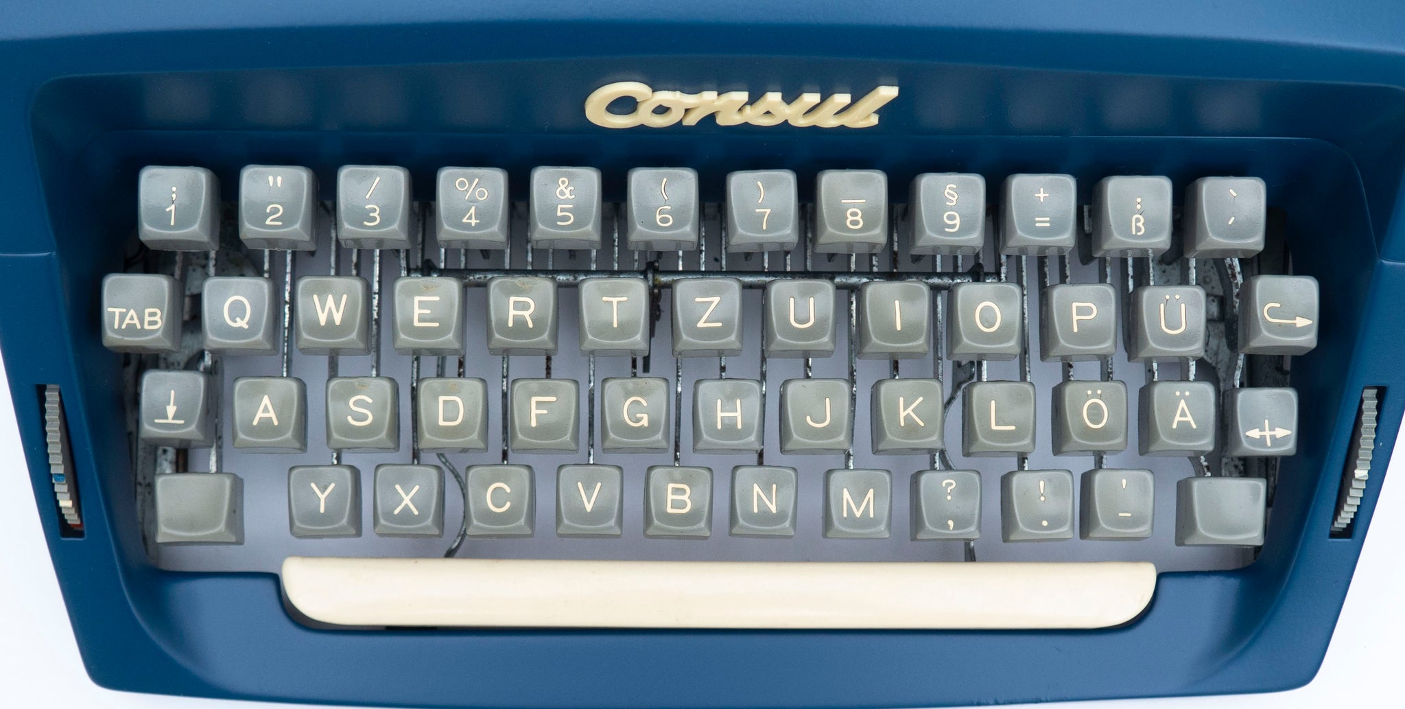 Dark Blue Typewriter Consul - Blackbird Typewriters