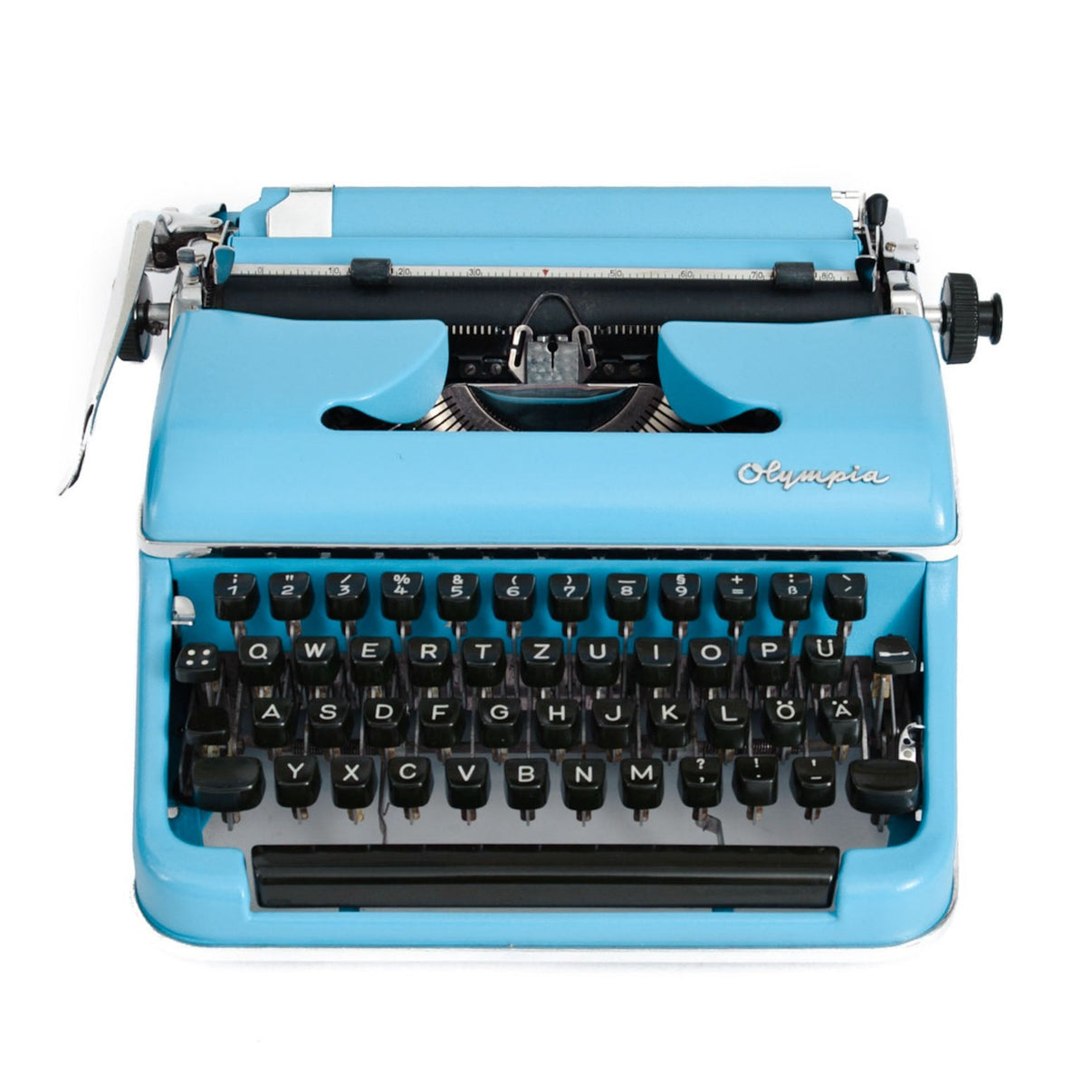Vintage Typewriter Olympia, Light Blue - BLACKBIRD TYPEWRITERS ...